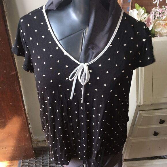 kate spade | Tops | Kate Spadepolka Dot Knittop Keyhole Neck | Poshmark